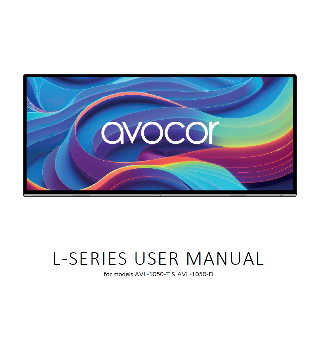 AVL-1050 User Manual – Avocor